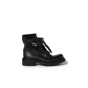 Miu Miu Leather Lace-up Booties