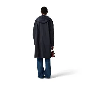 Miu Miu Single-breasted Washed Gabardine Coat