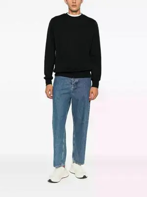 PARAJUMPERS Logo-patch Crew-neck Sweater - Black