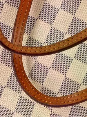 LOUIS VUITTON Neverfull Nm Damier Mm Tote Bag - White
