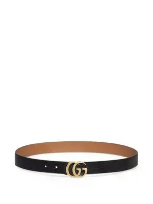 Gucci Reversible Gg Marmont Belt - Black