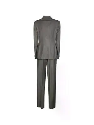 Tagliatore Cutter Sequin-embellished Pinstripe Suit