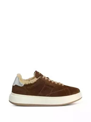 Woolrich Shearling-lined Suede Sneakers - Brown