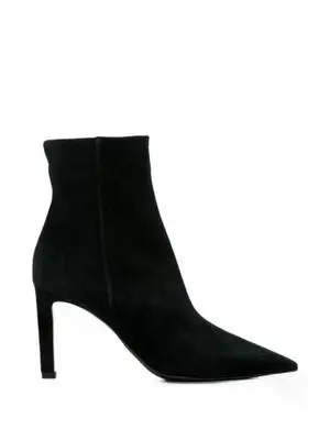 JIMMY CHOO Frankie Ab Pointed-toe Ankle Boots - Black