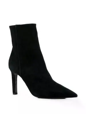 JIMMY CHOO Frankie Suede Pointed-toe Ankle Boots