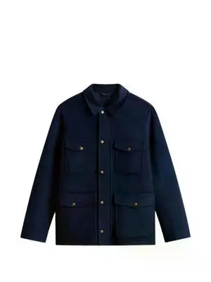 Woolrich Zip-up Flap-pocket Jacket - Blue