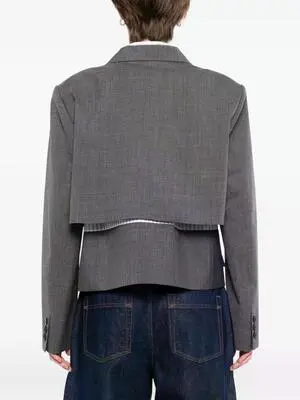 Sacai Double-breasted Layered Blazer
