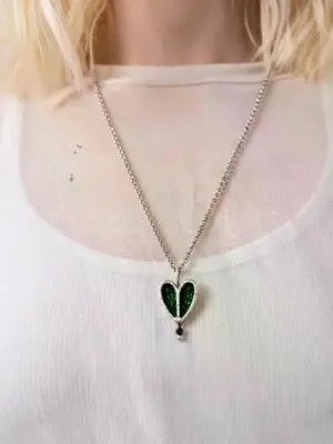 POISONED HEARTS Stained-glass Heart-pendant Necklace
