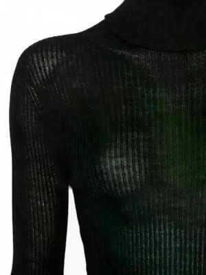 ROBERTO COLLINA Ribbed-knit Roll-neck Sweater