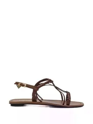 Prada Braided Cage Sandals