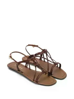 Prada Braided Cage Sandals