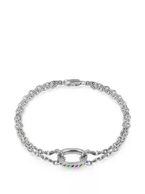TWOJEYS Enameled Link Bracelet - Silver