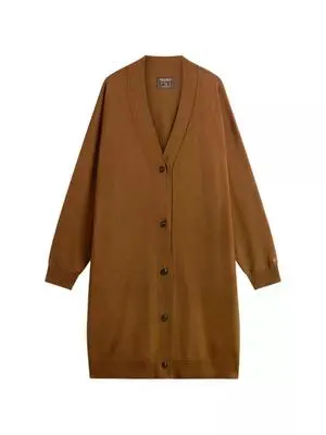 Woolrich Fine-knit Long-line Cardigan - Brown