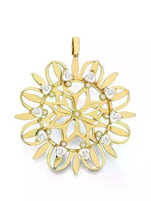 CAROL KAUFFMANN Mandala Sapphire And Diamond Necklace - Gold
