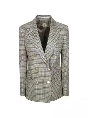 Tagliatore Houndstooth Double-breasted Blazer