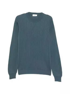 ROBERTO COLLINA Ribbed-knit Sweater - Blue