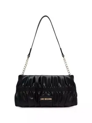 Moschino Ruched Chain-link Shoulder Bag