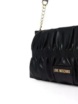 Moschino Ruched Chain-link Shoulder Bag