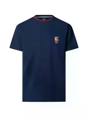 HACKETT LONDON Embroidered-crest T-shirt