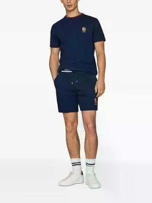 HACKETT LONDON Embroidered-crest T-shirt