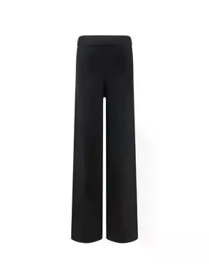HEVO Ribbed-waistband Wide-leg Trousers