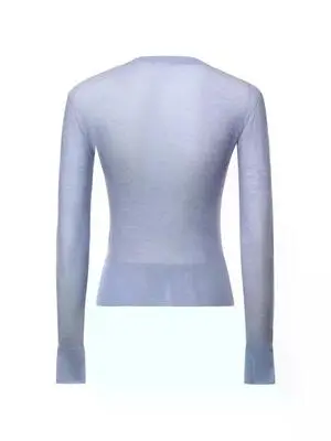 GENNY Rhinestone-embellished Fine-knit Sweater