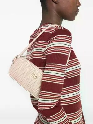 Miu Miu Leather Shoulder Bag - Pink