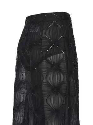 GENNY Sequin-embellished Palazzo Pants