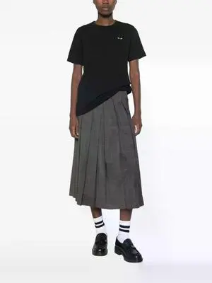 Play Comme Des Garcon Heart-patch T-shirt