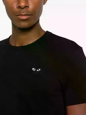Play Comme Des Garcon Heart-patch T-shirt