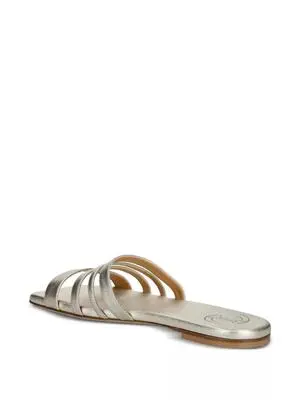 Iceberg Metallic Multi-strap Flat Sandals
