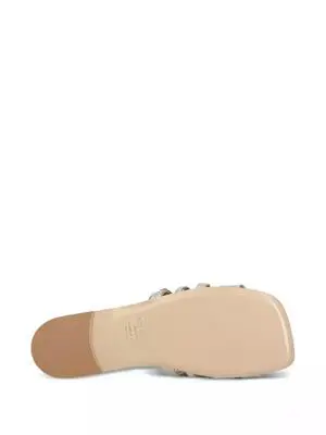 Iceberg Metallic Multi-strap Flat Sandals