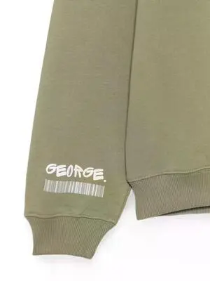 GEORGE. George Slogan Print Crew Neck Sweater