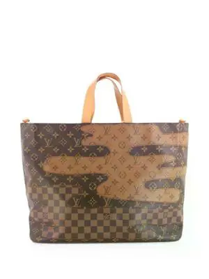 LOUIS VUITTON Shopper Patchwork Reverse Monogram Canvas And Damier Mm Tote Bag