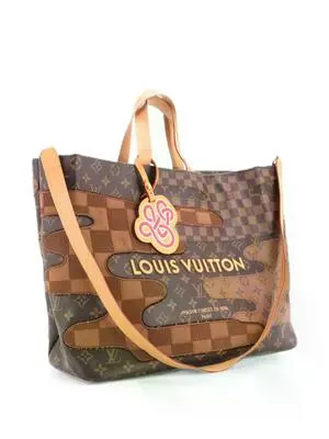 LOUIS VUITTON Shopper Patchwork Reverse Monogram Canvas And Damier Mm Tote Bag