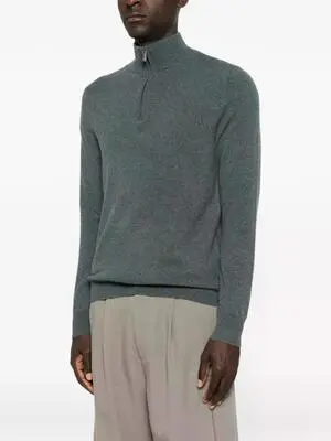 Eric Bompard Zip-neck Cashmere Knit