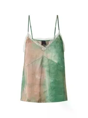 Pinko Gradient Satin Top - Green