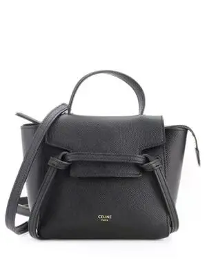 Celine Belt Bag Textured Leather Pico Shoulder Bag