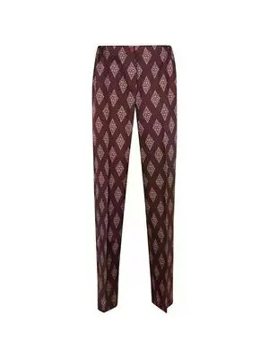 F.R.S FOR RESTLESS SLEEPERS Coll Diamond-print Trousers