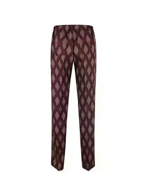 F.R.S FOR RESTLESS SLEEPERS Coll Diamond-print Trousers
