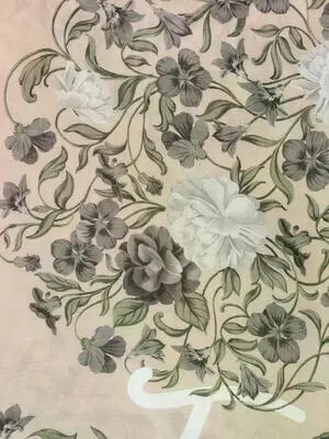 TWINSET Floral-print Logo-print Scarf