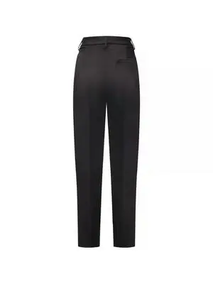 GENNY Pressed-crease Straight-leg Trousers