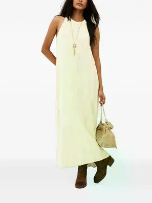 Ba&sh Sinte Ribbed-knit Sleeveless Midi Dress