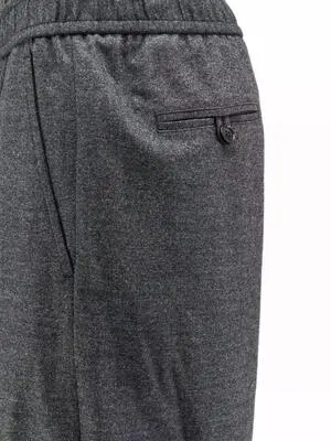 Giorgio Armani Elasticated-waistband Turned-up-cuffs Trousers