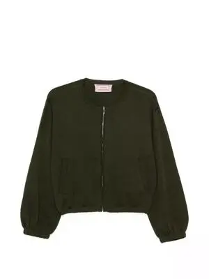 HUGENBERG Zip-up Cardigan - Green
