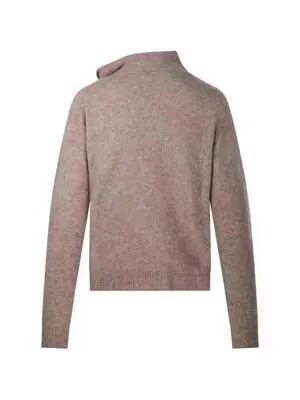 ROBERTO COLLINA Tie-neck Ribbed-detail Sweater