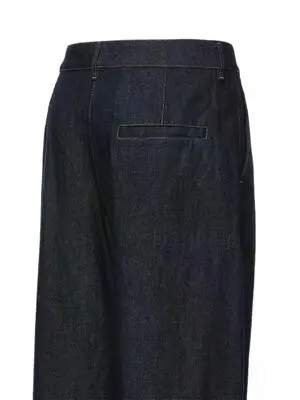 GENNY Pleated Tapered-leg Jeans