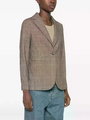 CIRCOLO 1901 Check-print Single-breasted Blazer