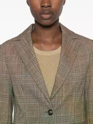 CIRCOLO 1901 Check-print Single-breasted Blazer