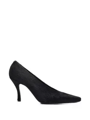 Loulou De Saison Pippa Pony-effect Leather Pumps - Black